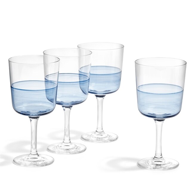 Royal Doulton 1815 Blue Wine Glass Set of 4 Shops at the Corning Museum of Glass